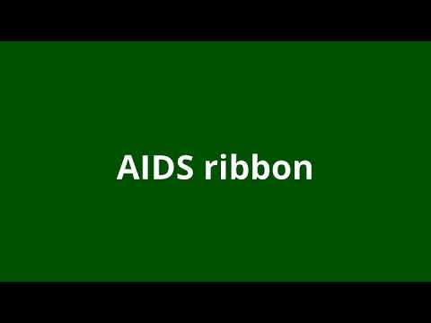 what is the meaning of AIDS ribbon