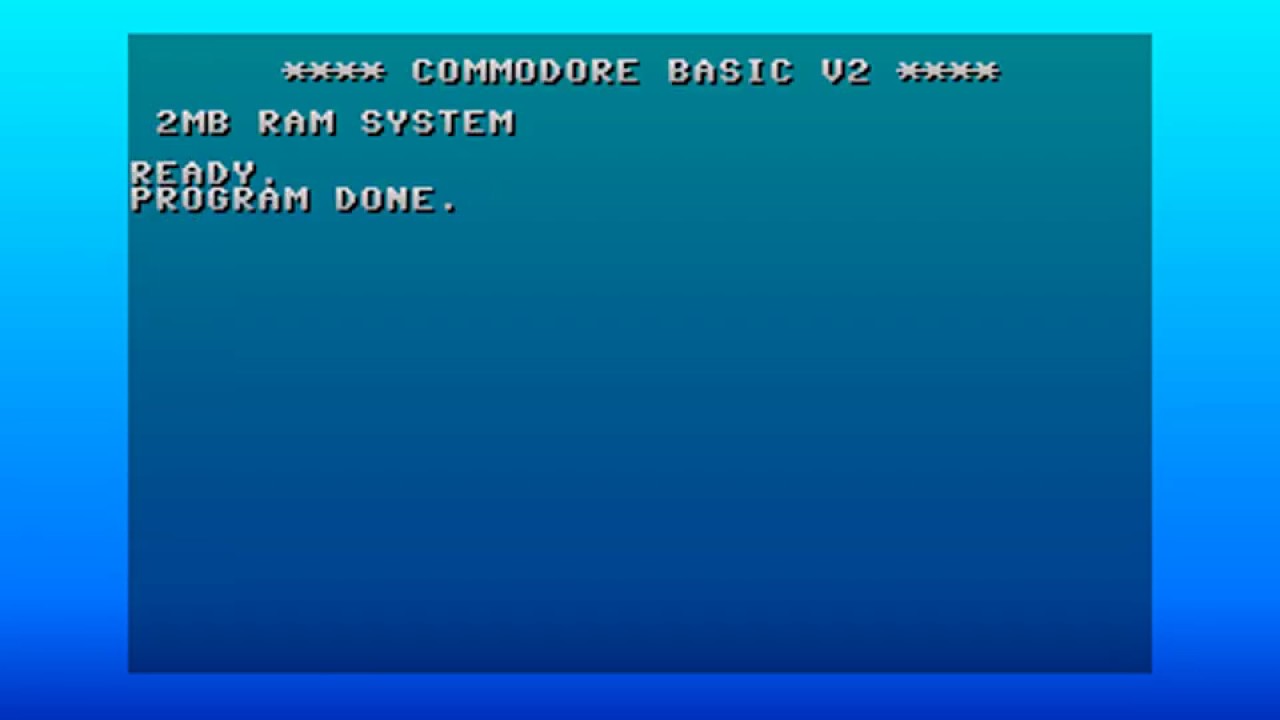 Commodore Basic V2 Test