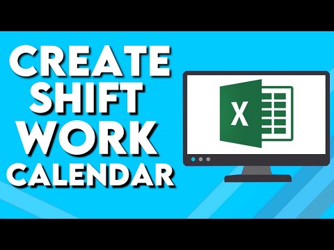 How To Create Shift Work Calendar on Microsoft Excel