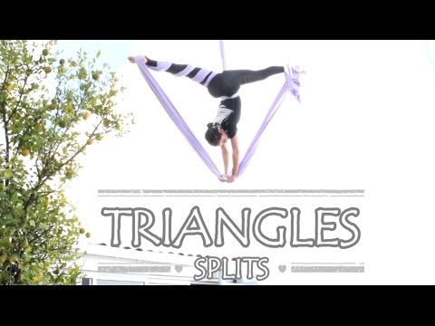 Inverted splits (triangles) from knee hook – AERIAL ELEMENTS