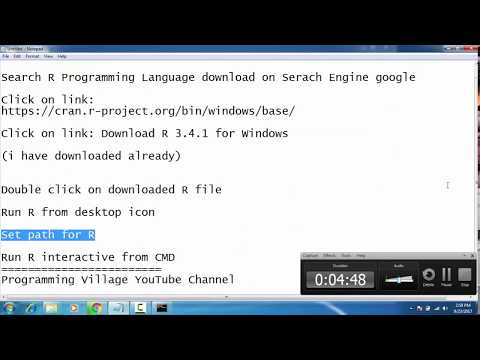How to Install R programming Language on Windows 10