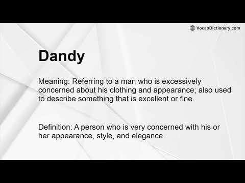 Dandy Meaning