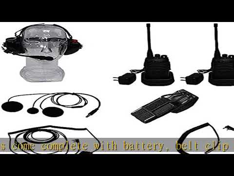 RJS Racing Equipment 2-Way Radio, Sportsman, 2 Man, 8 Channel, UHF Signal, Belt Clip/Charger/Earpho