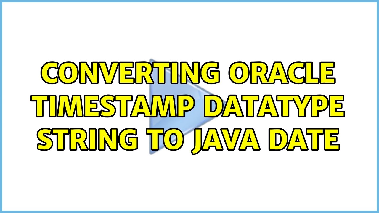 Converting Oracle Timestamp datatype string to Java Date