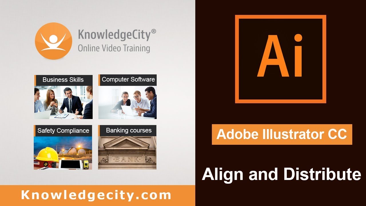 Illustrator CC tutorial: Align and Distribute | Knowledgecity.com