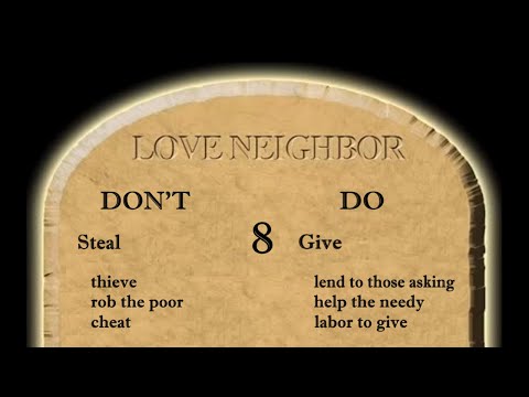 God's 8th Love Commandment Explained - Do Not Steal