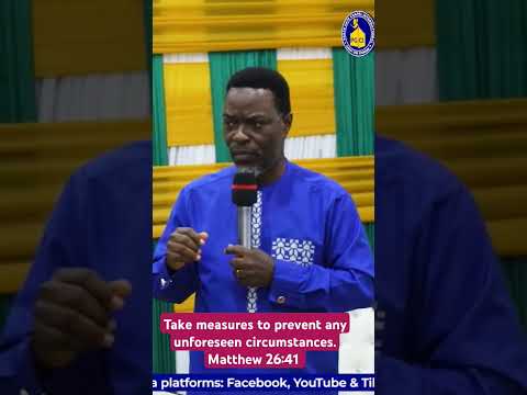 Take measures to prevent any unforeseen circumstances. Matthew 26:41 #pgcint #theyearofabundance