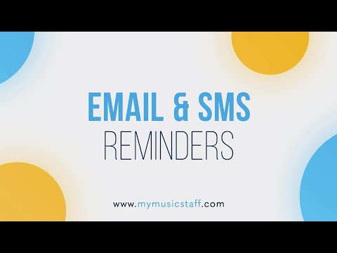 Setting Up Email & SMS Reminders