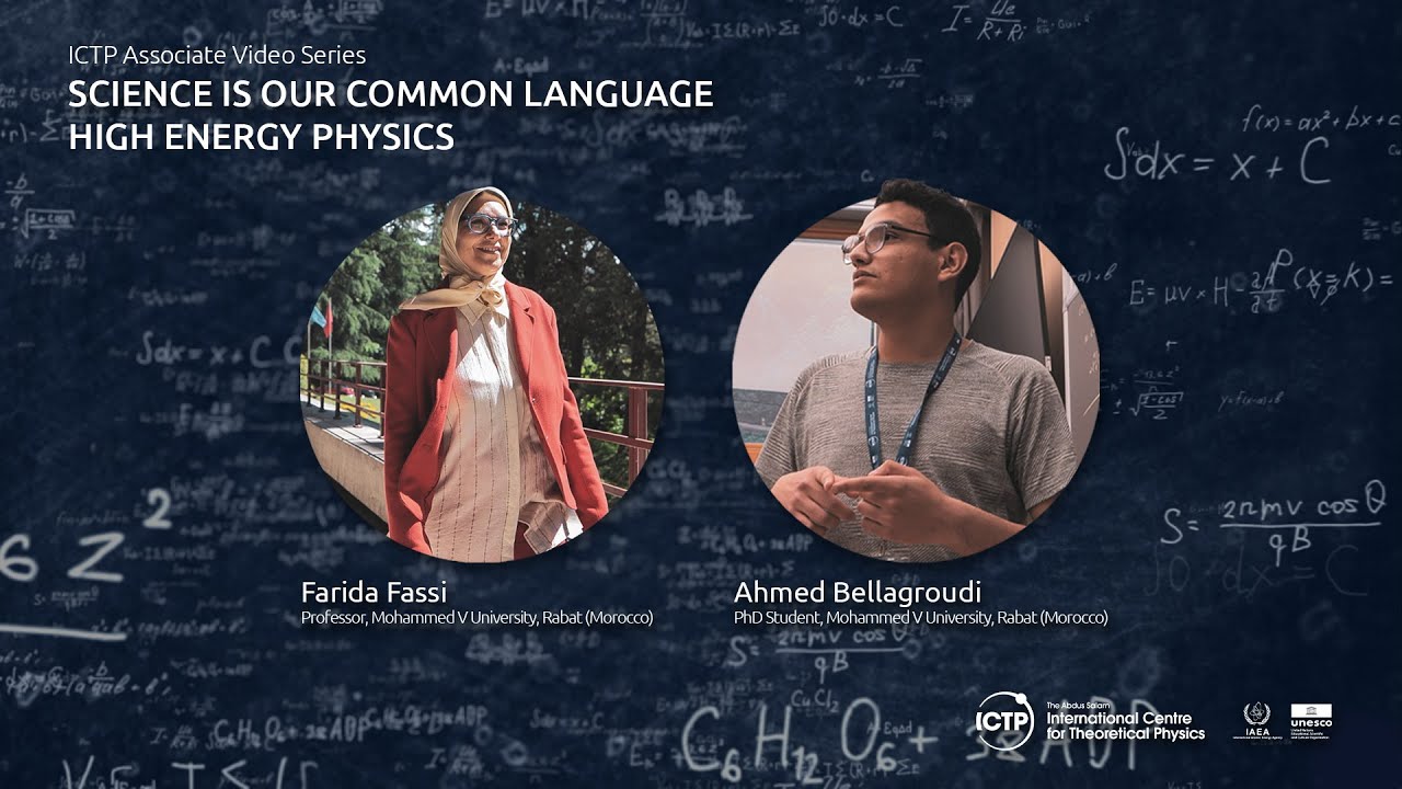 Meet ICTP-Arab Fund Associate Farida Fassi and her student Ahmed Bellagroudi