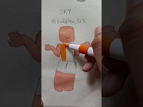 Drawing your ROBLOX AVATARS: SKY #robloxavatars #roblox #drawing #aesthetic