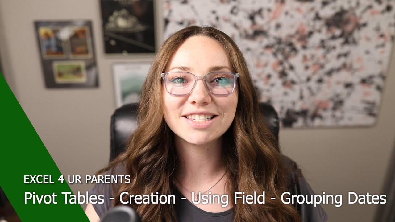 Pivot Tables 1 - Creation - Fields - Grouping Dates