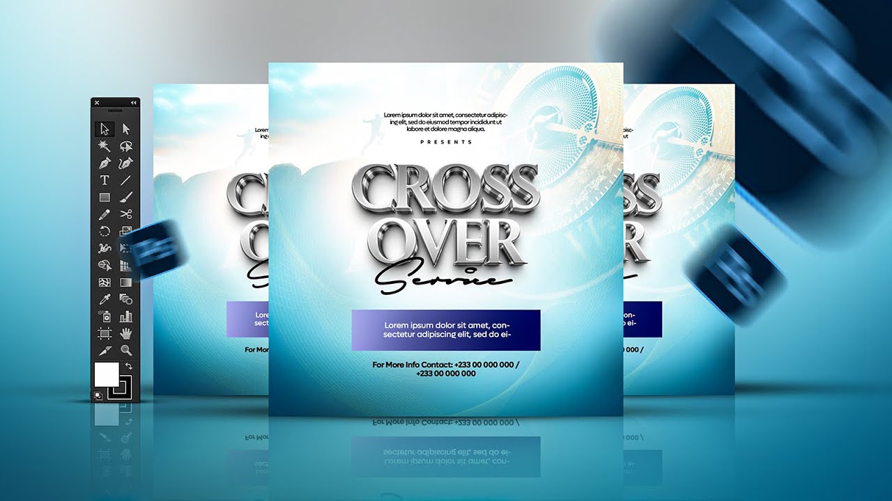 Photoshop Silver 3D Text Mockup Tutorial – Transform Your Flyer Designs.