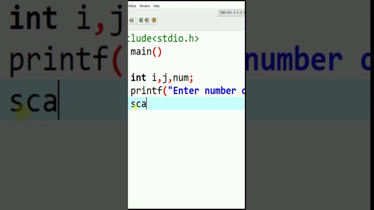 Print Alphabet Pattern in C Programing #shorts #youtubeshorts