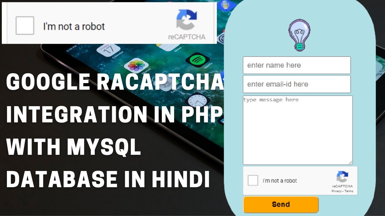 Add google recaptcha v2 in php | Google recaptcha v2 | Google recapthca in php with database| 2021