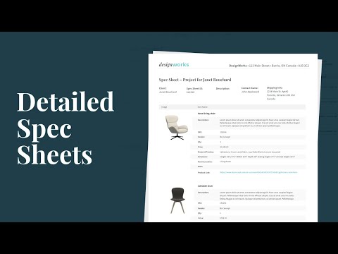 DesignFiles.co - Spec Sheets
