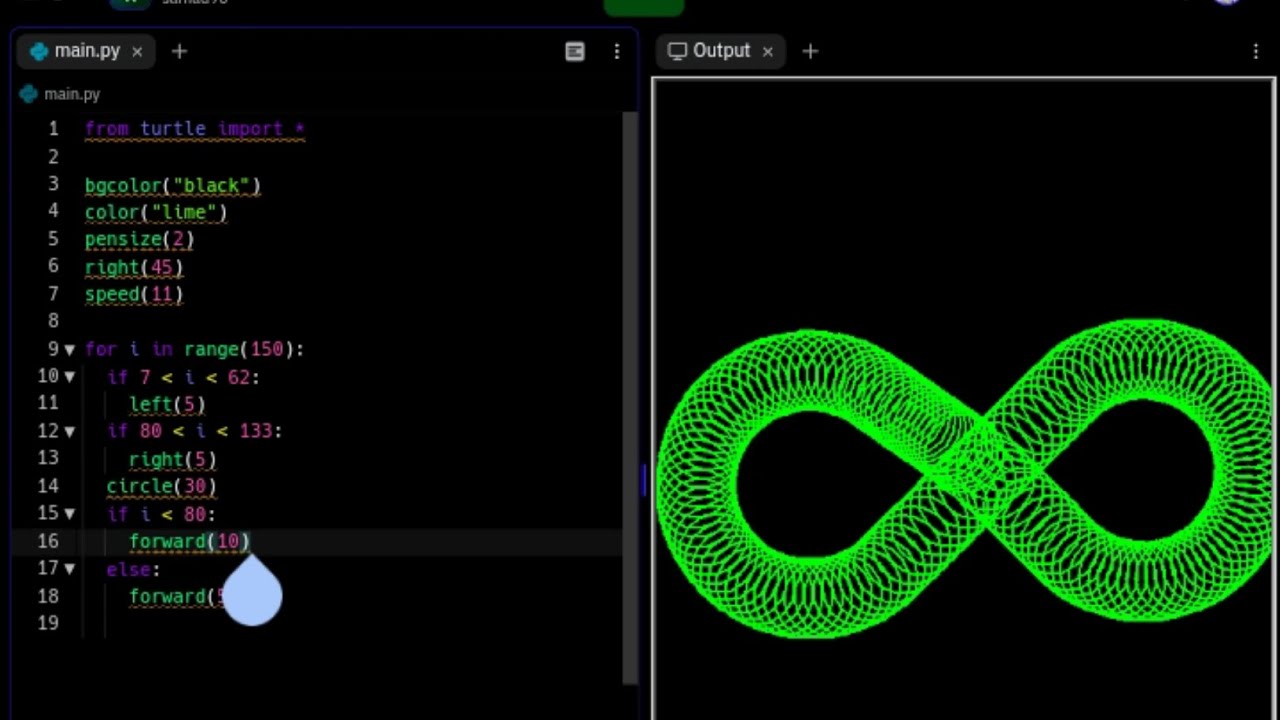 Python Turtle Tutorial | Create special logo design 😍#python