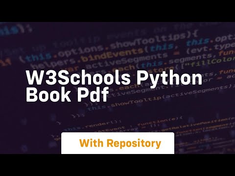 w3schools python book pdf