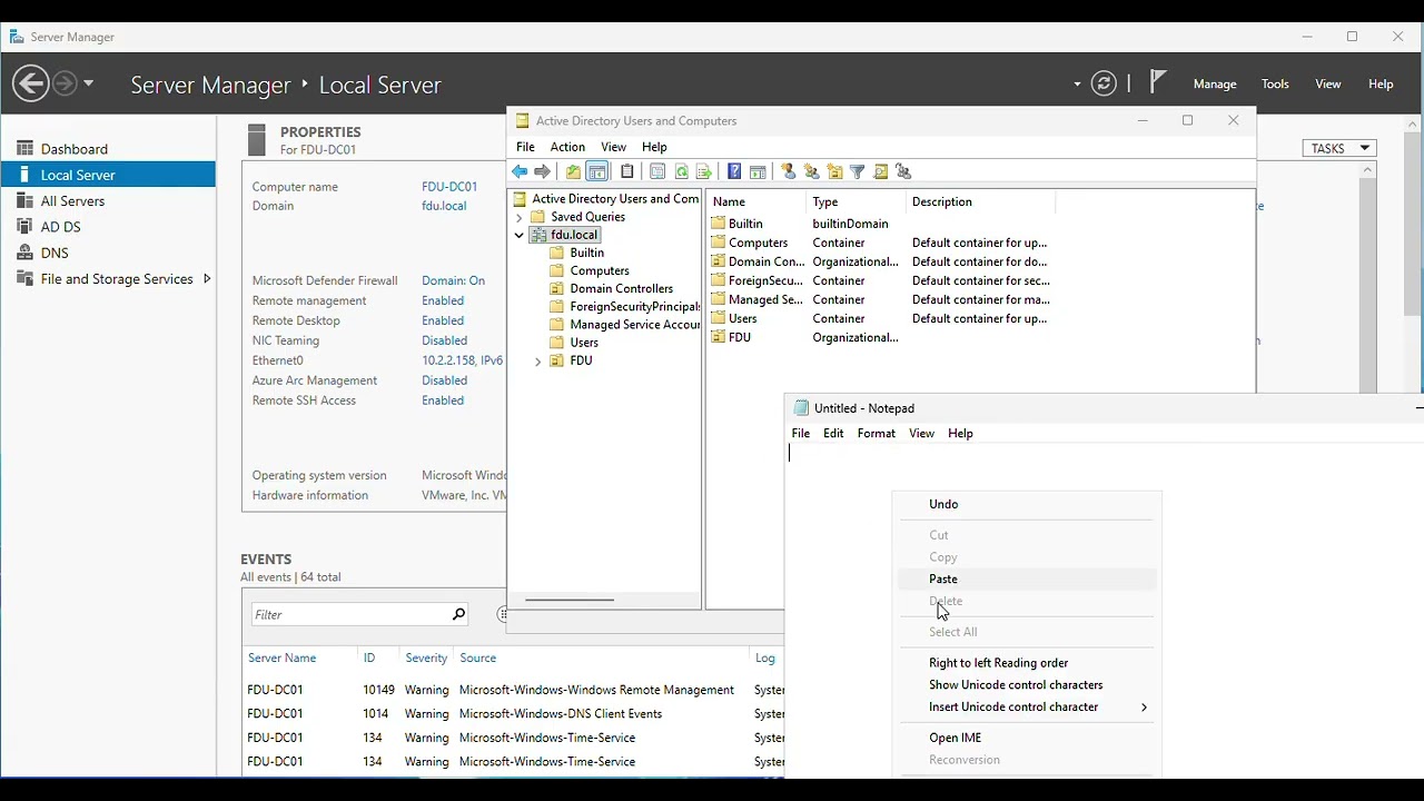 How to Create OU and Users in Active Directory | Windows Server 2022 | Beginner Tutorial