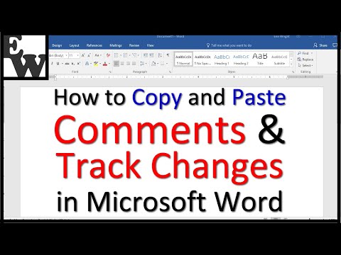 How to Copy and Paste Comments and Track Changes in Microsoft Word