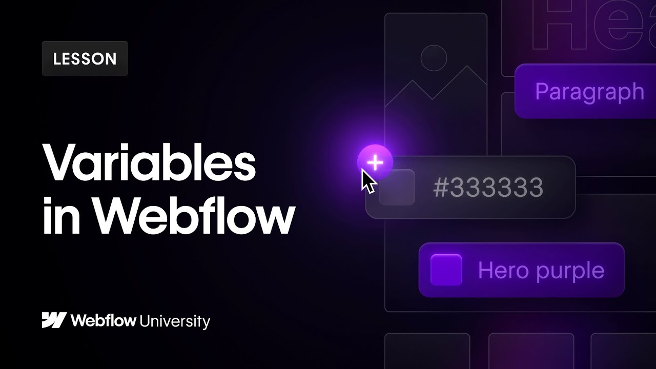 Introducing Variables in Webflow
