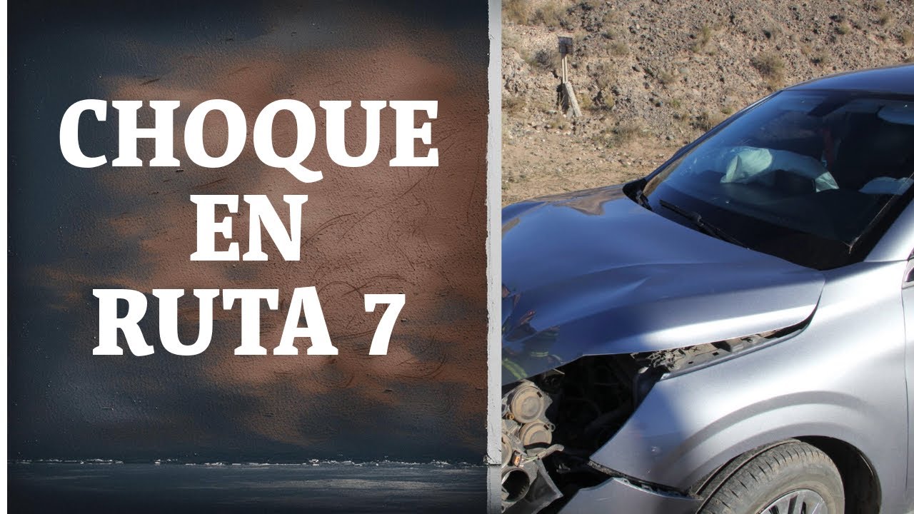 Se les cayó un palo que llevaban en la caja de la camioneta y ocasionaron un choque en la Ruta 7