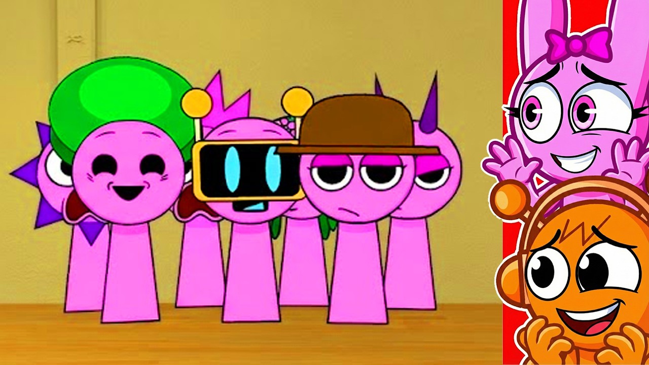 Sprunki Pinki and his family were robbed! by bad Sprunkis 😱