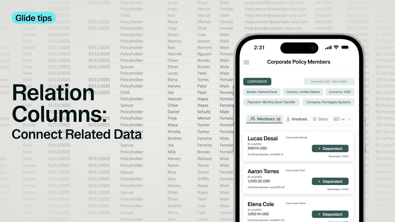 Tip 20 — Relation Columns | Glide Tips
