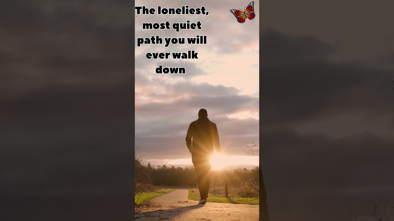 The loneliest, most quiet path 🦋💛  #grief #loss #mourning