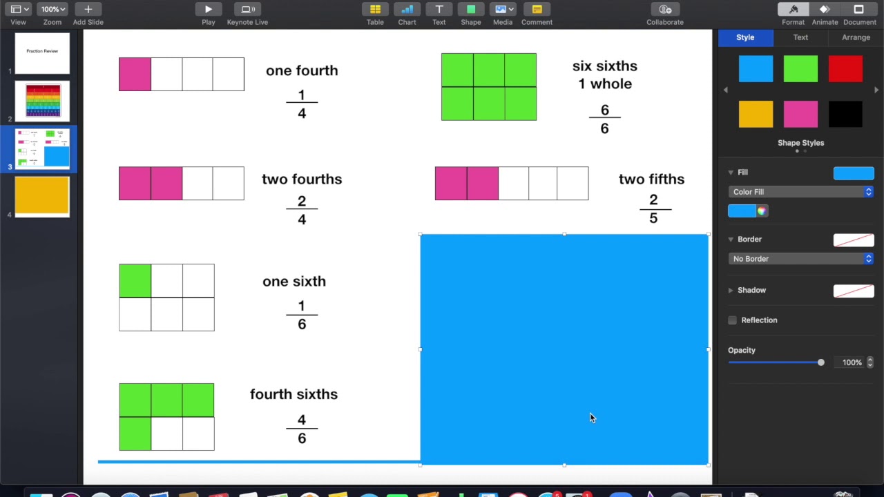 2nd Grade Fraction Review + Fraction of a Set