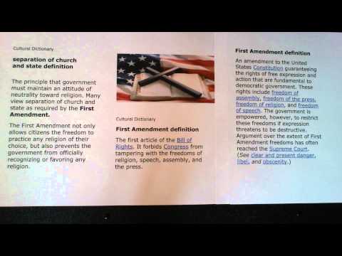 1st Amendment Definition