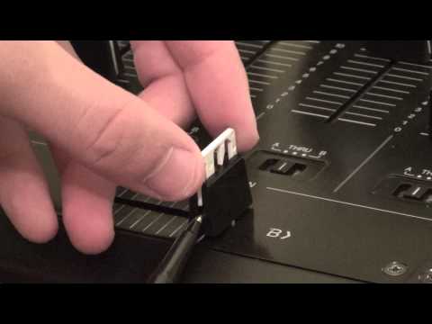 Pioneer DJM-900 Nexus Tutorial - How to Remove P-Lock Fader Caps