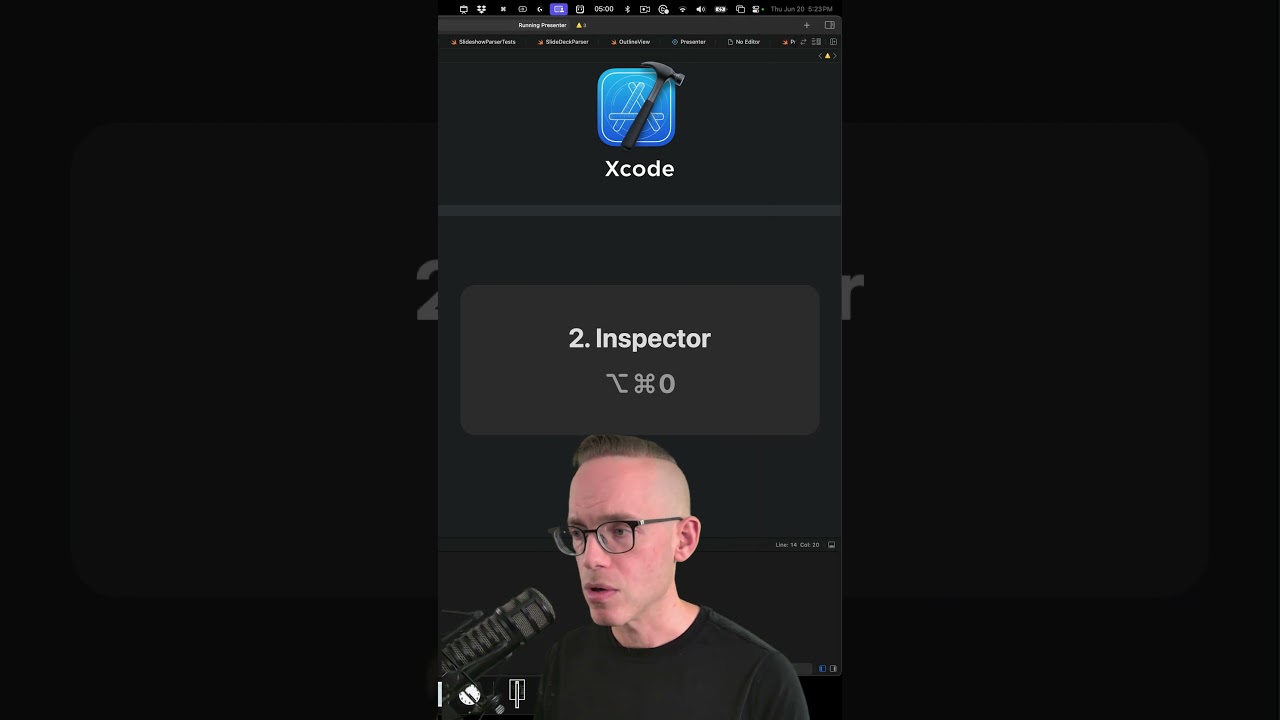 Hide and Show the Xcode Inspector Panel - 2/30 #xcode #swift #coding #tutorial