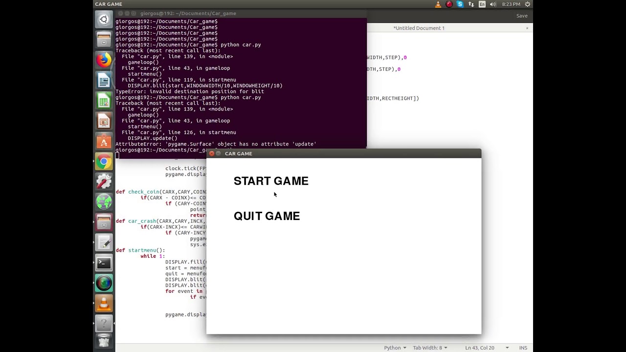 Python Game Development with Pygame 08 - How to create a start menu