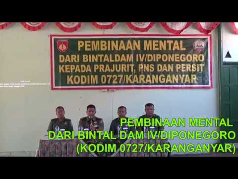 BINTAL DARI KODAM IV/DIPONEGORO DI MAKODIM 0727/KARANGANYAR