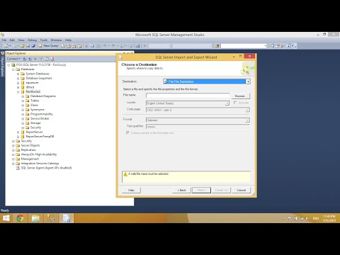 SQL Server - How to export data to *.csv file | FoxLearn