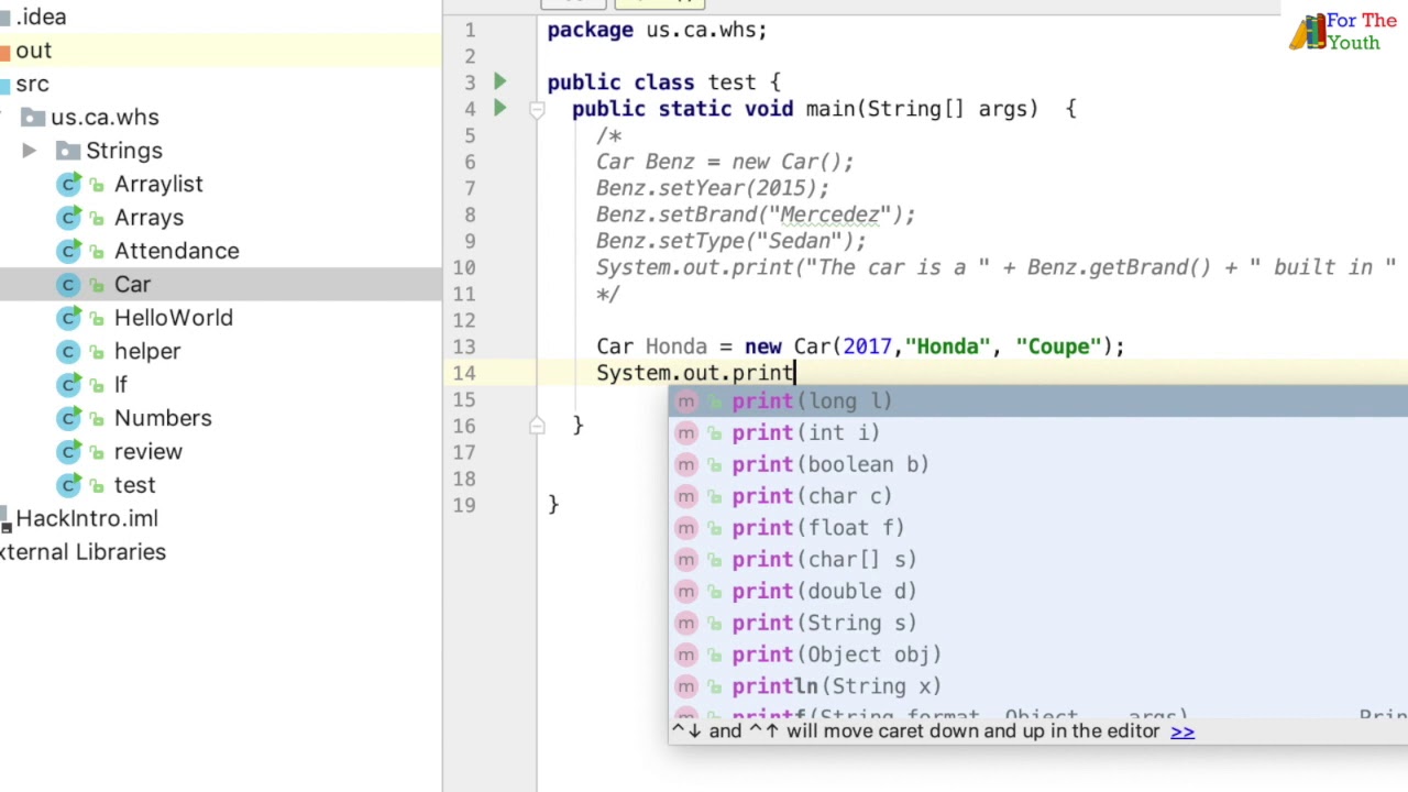 Objects and Classes Part 2(Constructors)