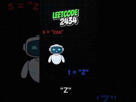 Leetcode 2434: Build the Smallest String with a Stack!