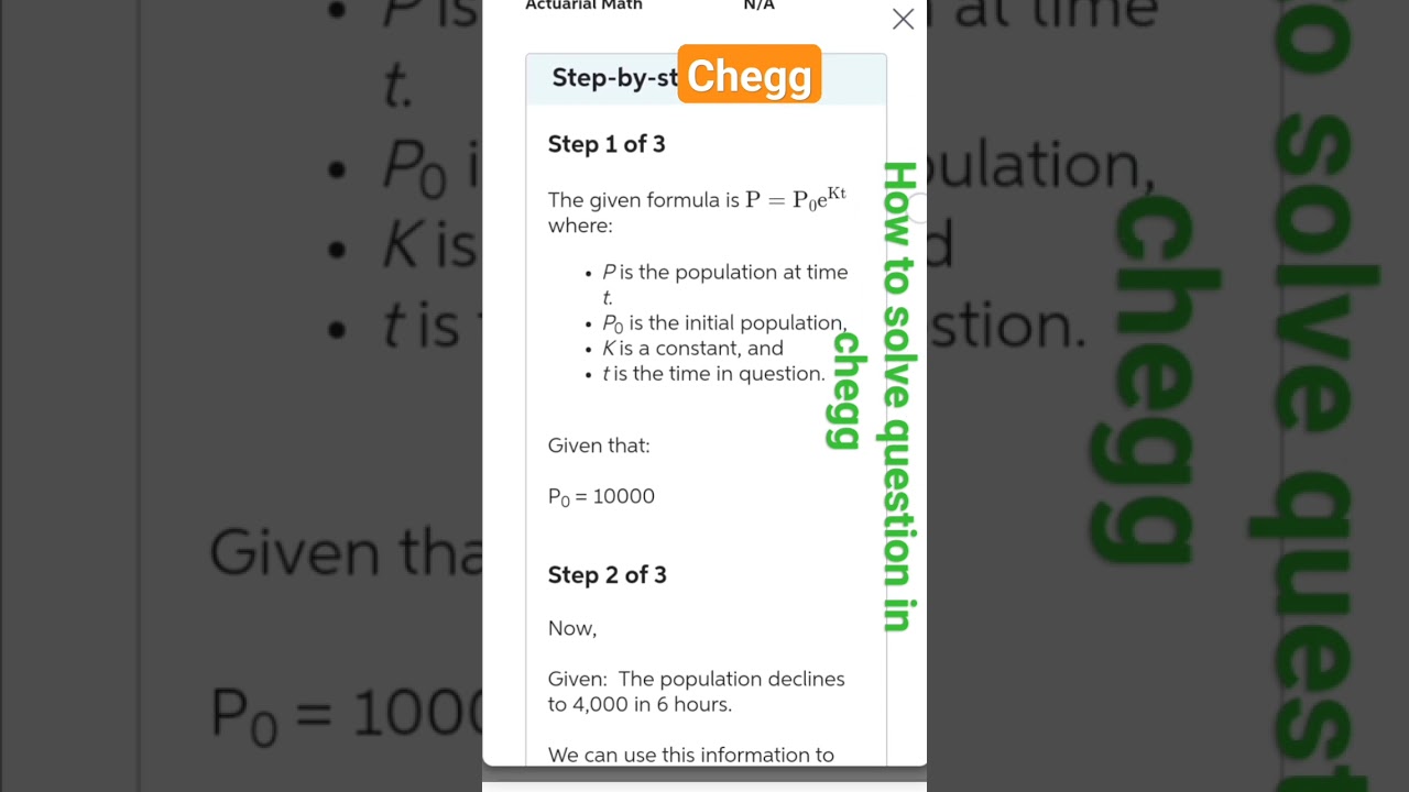 How to solve question on chegg #chegg #cheggindia #education #tutorial #maths #study #teaching #fact