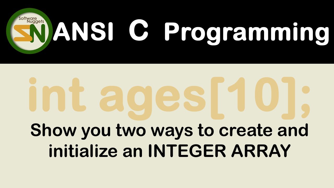 2. C Arrays for Beginners: Declare, Initialize & Calculate Size (Step-by-Step)
