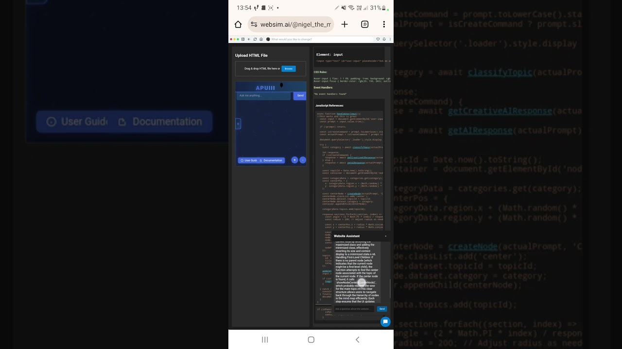 Web Explorer 2 - Edit Element with Ai and Quickly edit Functions - Built in Websim.ai