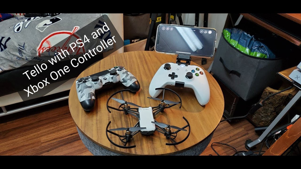 Tello drone running with PS4 and Xbox One Controllers on IOS 13