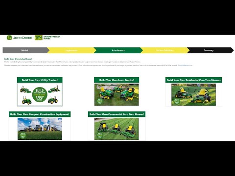 SNPartners - Build Your Own Deere with our DeereBuilder Tool