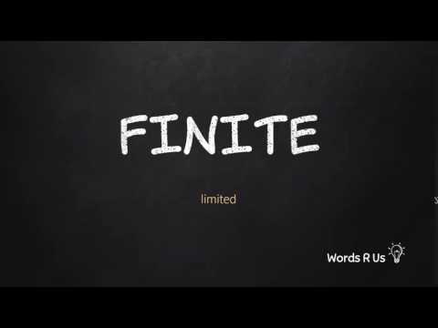 How to Pronounce FINITE in American English