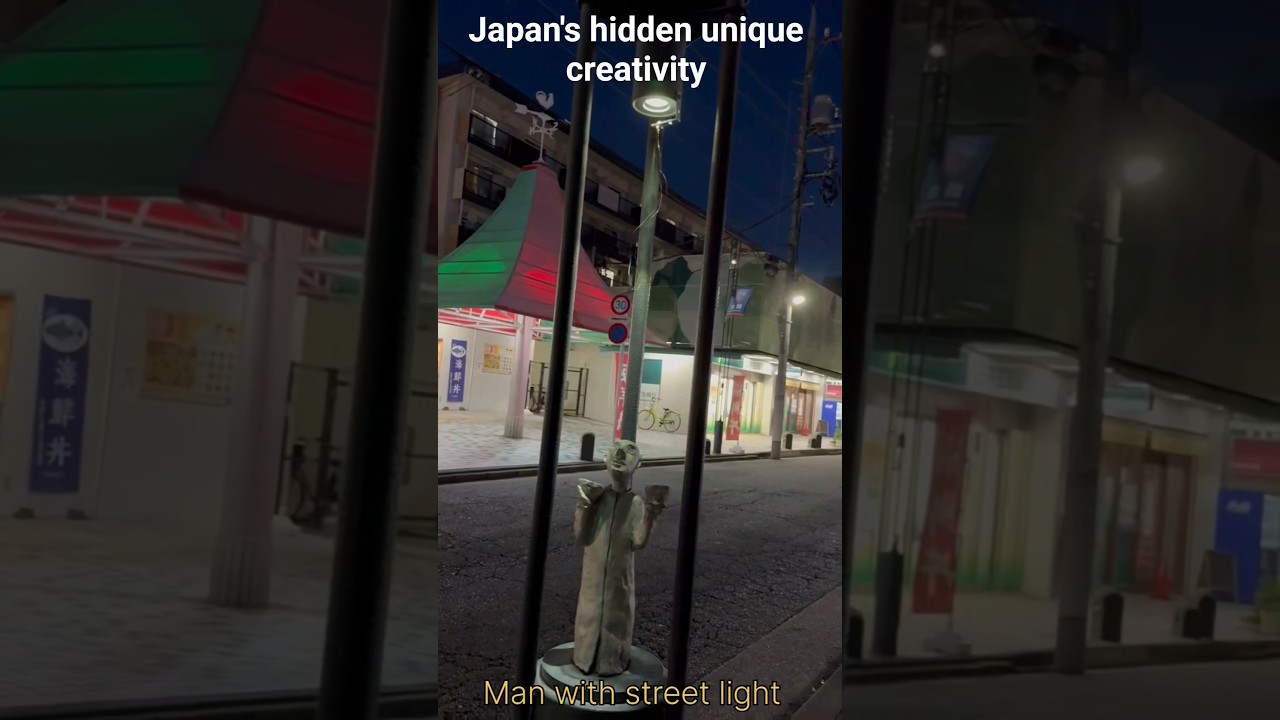 🏮 Beautiful Street Light Statues in Japan🌸 Hidden Art 🗾 Unique Statues under Street Lights in Japan