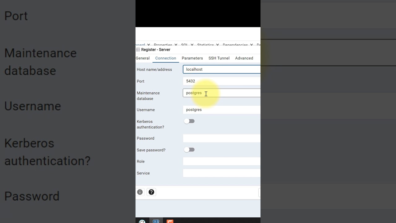How To Create New Server Group And Server Using pgAdmin Tool || Best PostgreSQL Tutorial Shorts