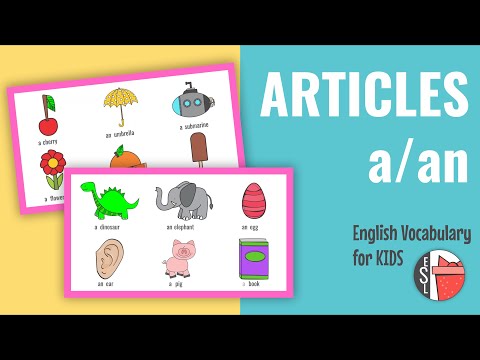 A, AN Articles - English for Kids