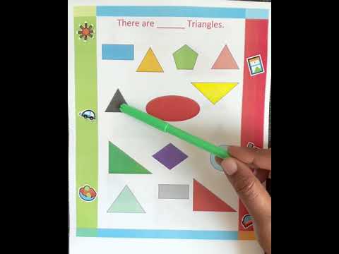 Shape based worksheets for Kindergarten with FREE printable