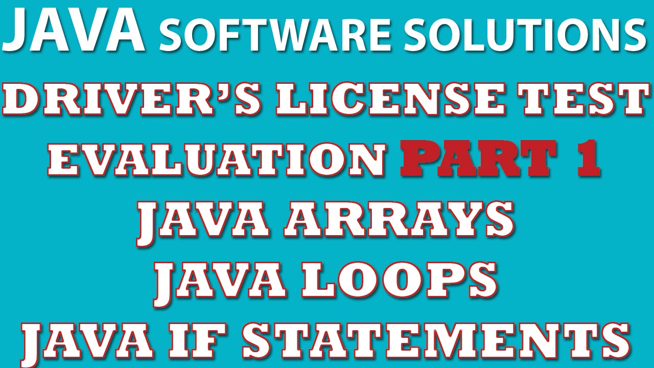 Java Programming Challenge Part 1: Driver's License Test Evaluation (Java arrays, loops)
