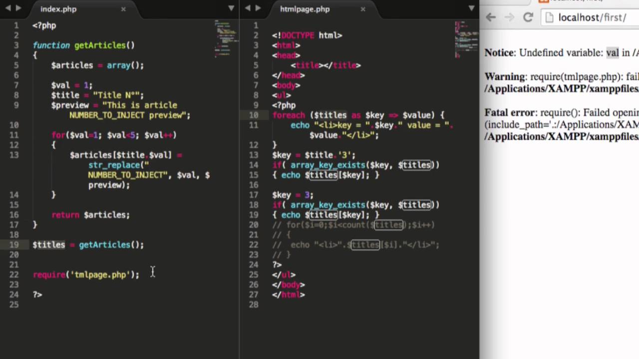 PHP beginner tutorial - M3L3 - This is serious : go to clean your code