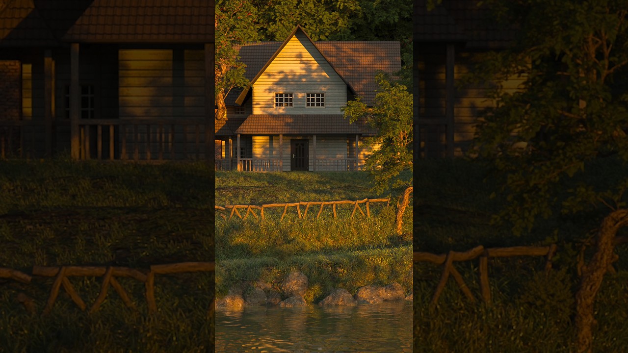 3d environment design on Maya, Arnold render #maya #3dmayamodeling